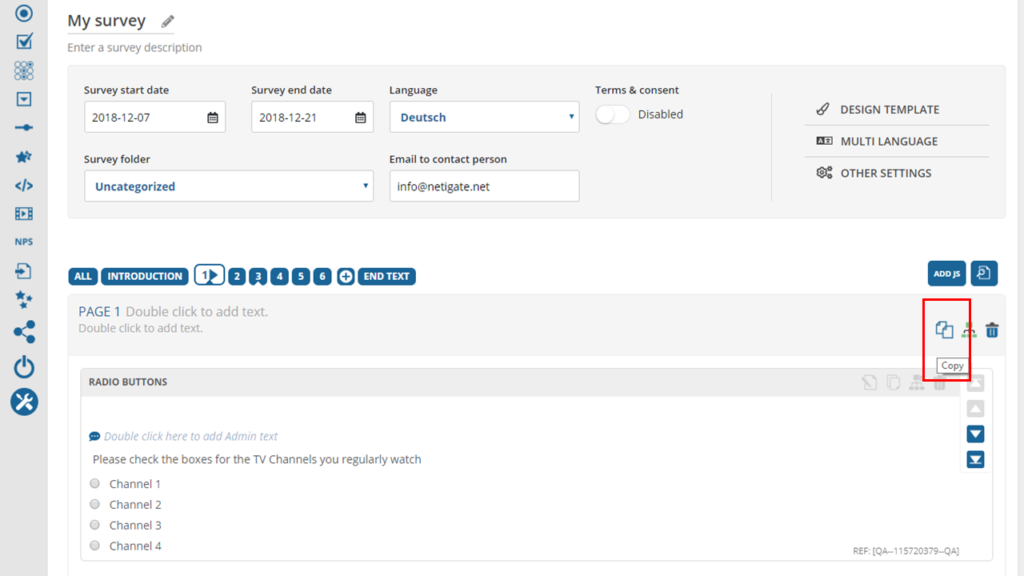 Copy Entire Page New Support Center Netigate Product Update