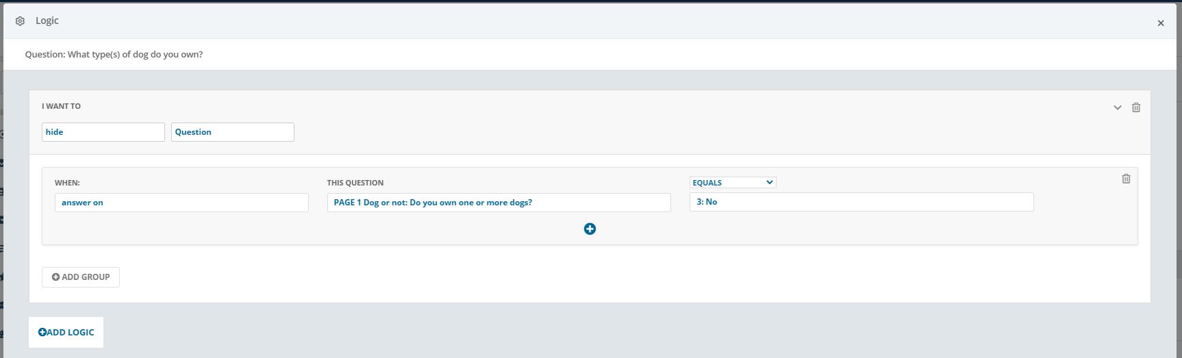 Hide a question or page - Support Center | Netigate Hide a question or page - Support Center | Netigate